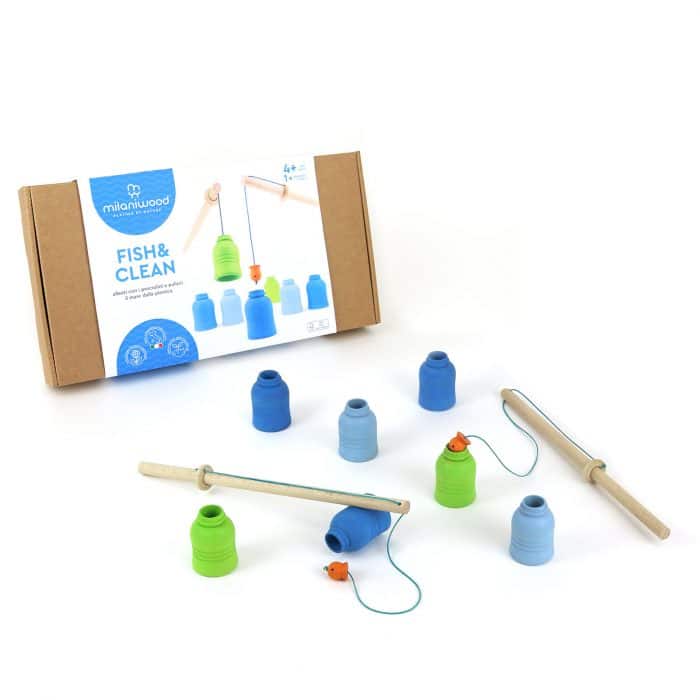 Wooden toy Fish&Clean - milaniwood